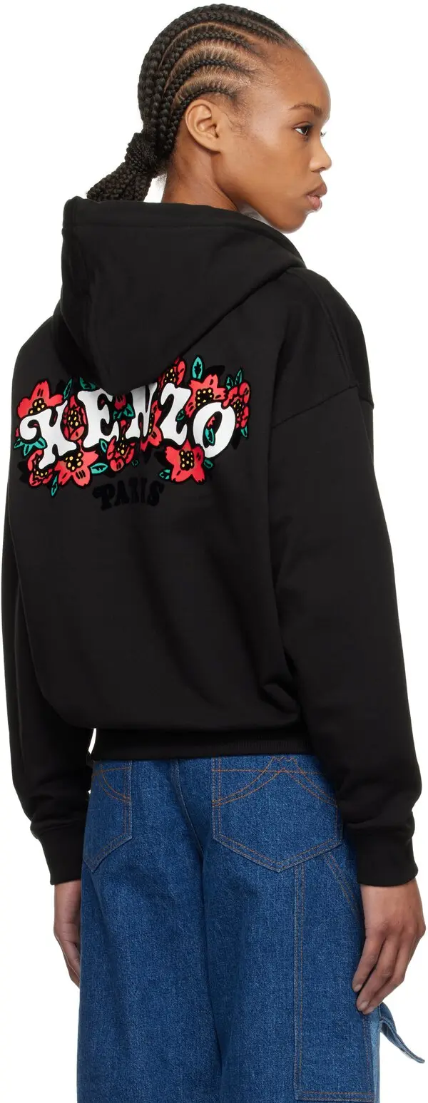 Kenzo Verdy Edition Oversized Hoodie In 99j Black - 60% Off